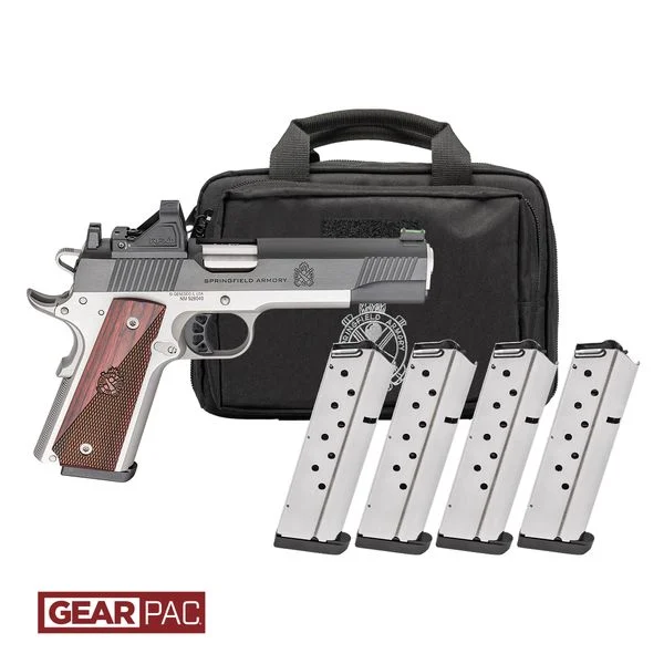SPRINGFIELD 1911 RONIN 45 ACP - 5" 8RD 4 MAGS GEAR PAC - Spargo Defense