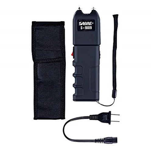 SABRE Tactical Stun Gun with LED Flashlight & Anti-Grab Technology ...